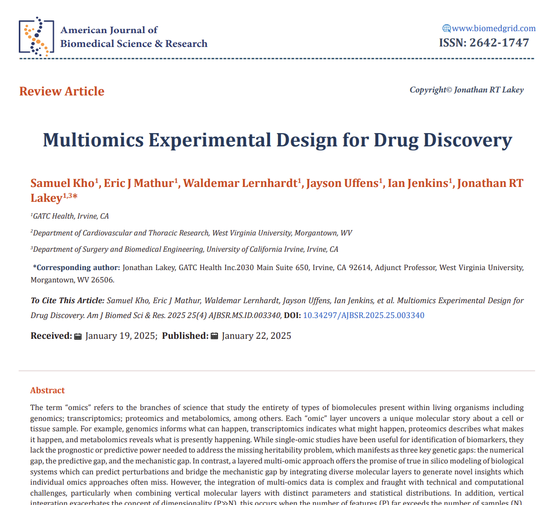 GATC Health Announces Scientific Publication Highlighting Multiomics ...
